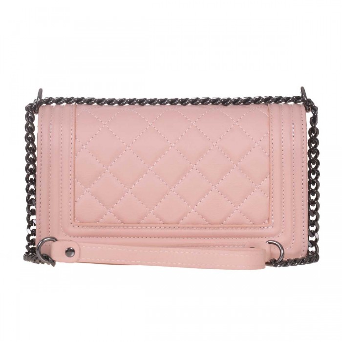 Geanta de umar din Piele Naturala Roz - Luce